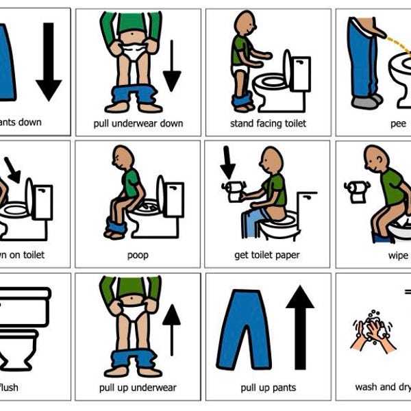 Pecs Communication Cards Bathroom - Etsy