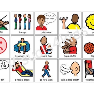 Visual School Day Daily Schedule Boardmaker Routine Boards Autism ...