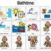 Taking a Bath Sequence Routine -autism Bath Time Boardmaker Visual ...