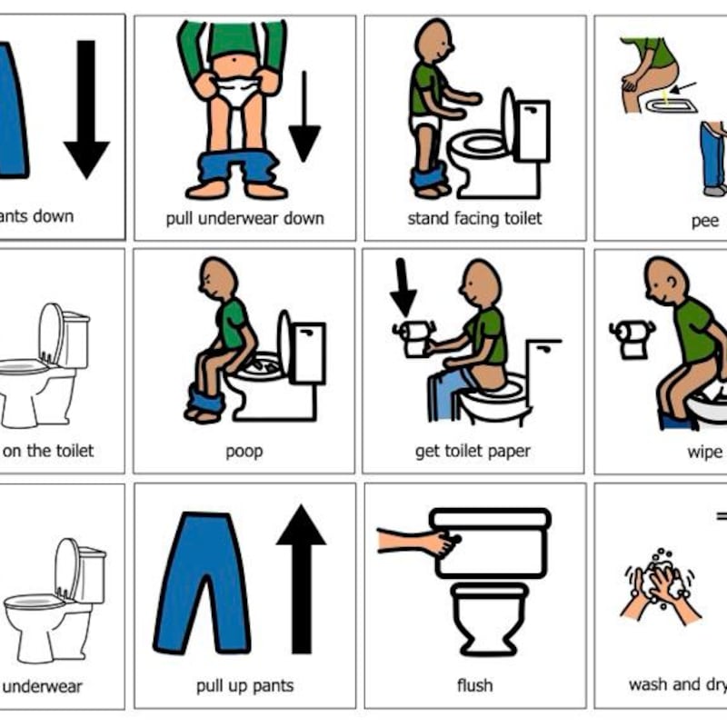 Bathroom Icon Pecs - Etsy