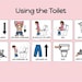 Potty Toilet Training Bathroom Visual Sequence Cue Routine for Girls ...