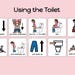 Potty Training Visual Routine for Girls – Autism, Toilet Sequence ...