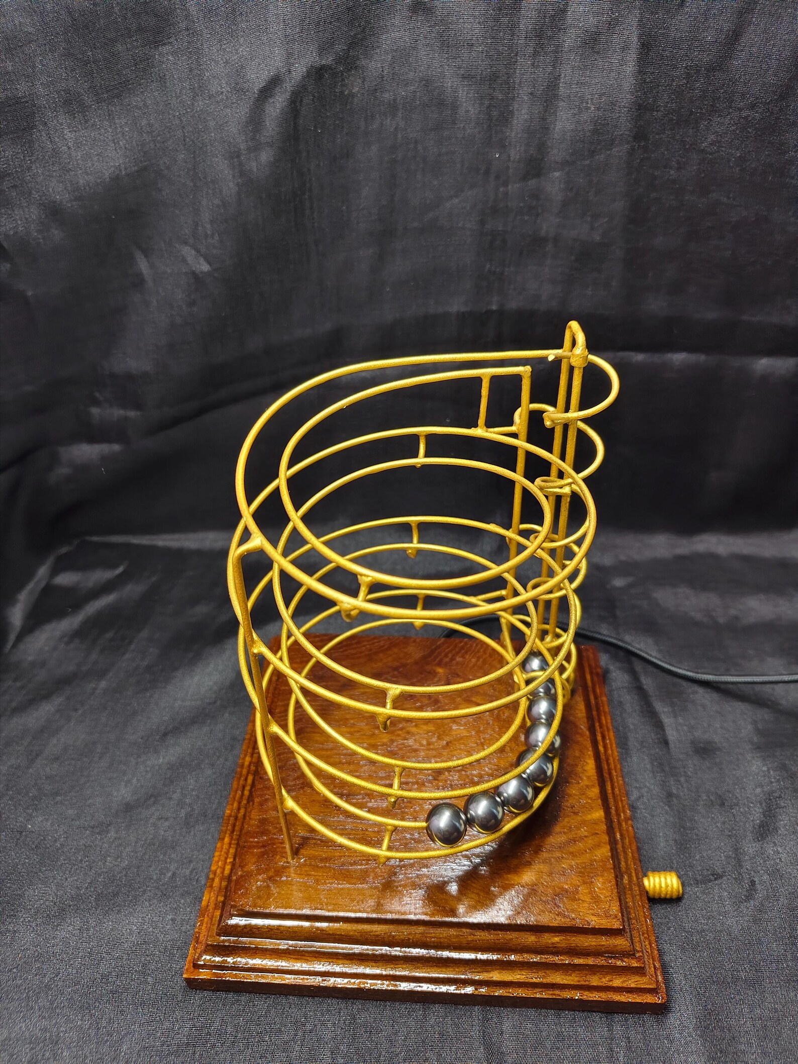 Golden Marble Machine: Handmade Kinetic Copper Sculpture - Etsy UK