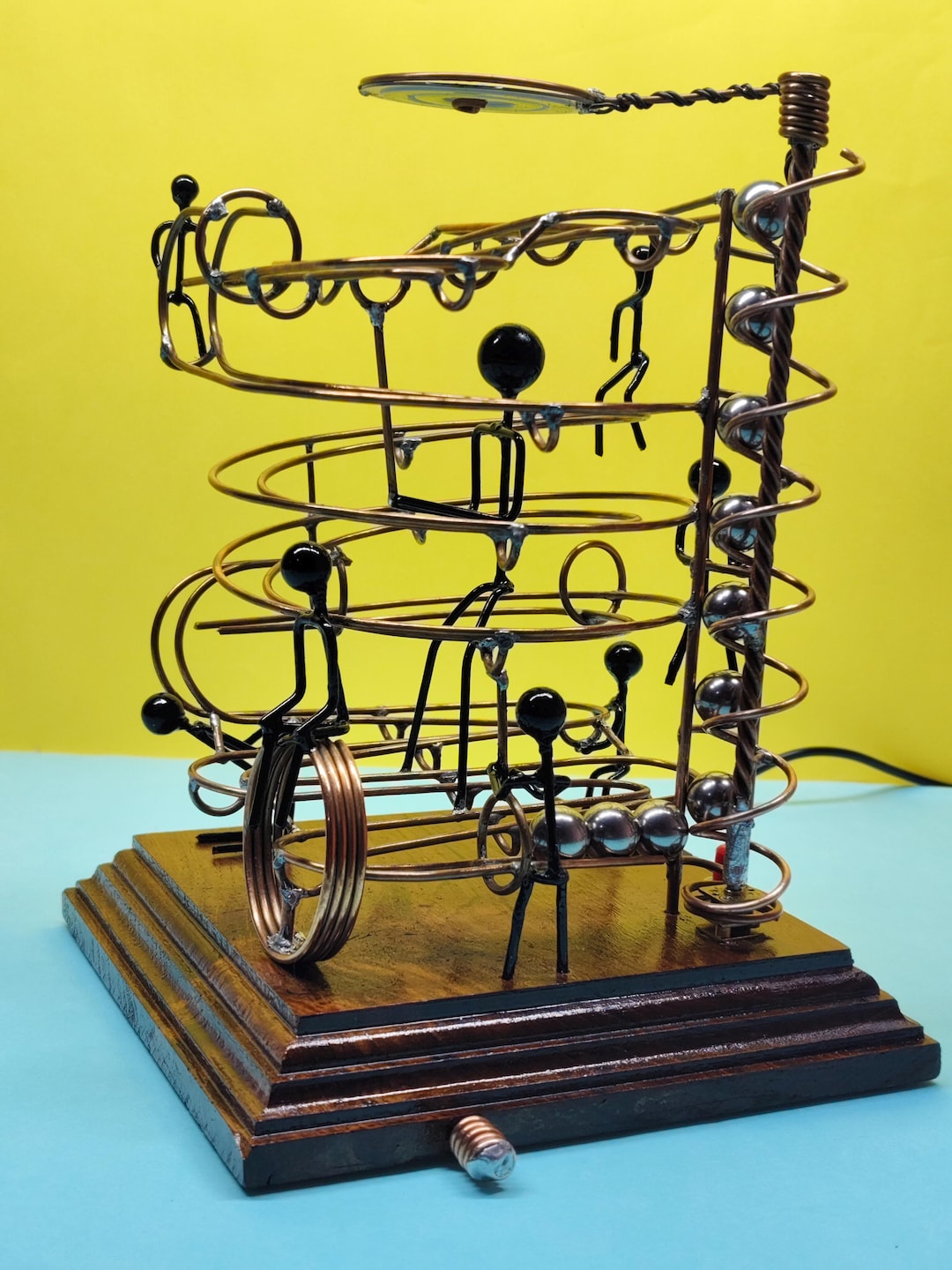 Rolling Ball Sculpture / Marble Machine / Kinetic Art - Humanity - Etsy