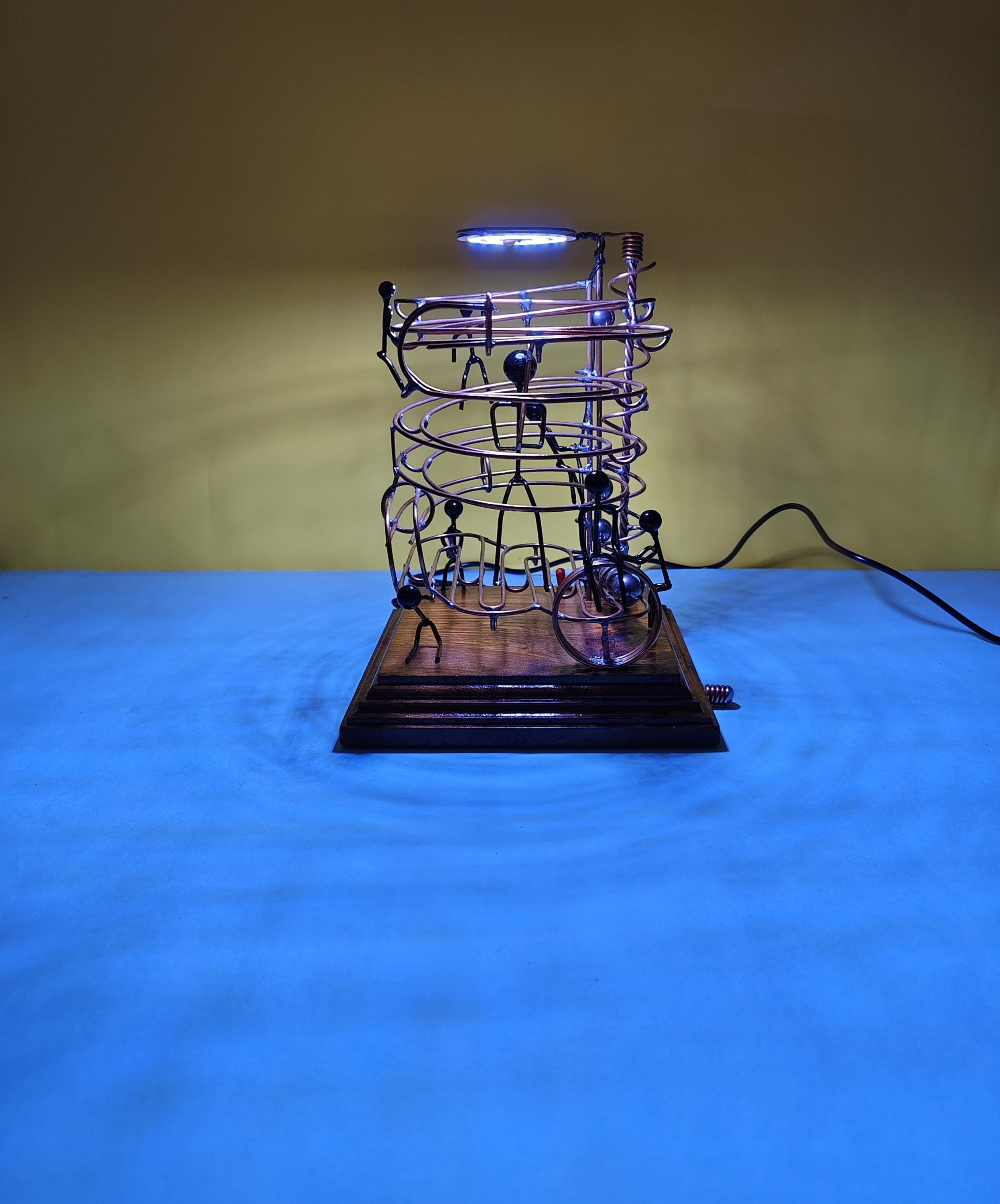 Rolling Ball Sculpture / Marble Machine / Kinetic Art - Humanity - Etsy