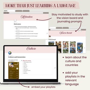 Notion Language Learning Template for Student Aesthetic Notion ...