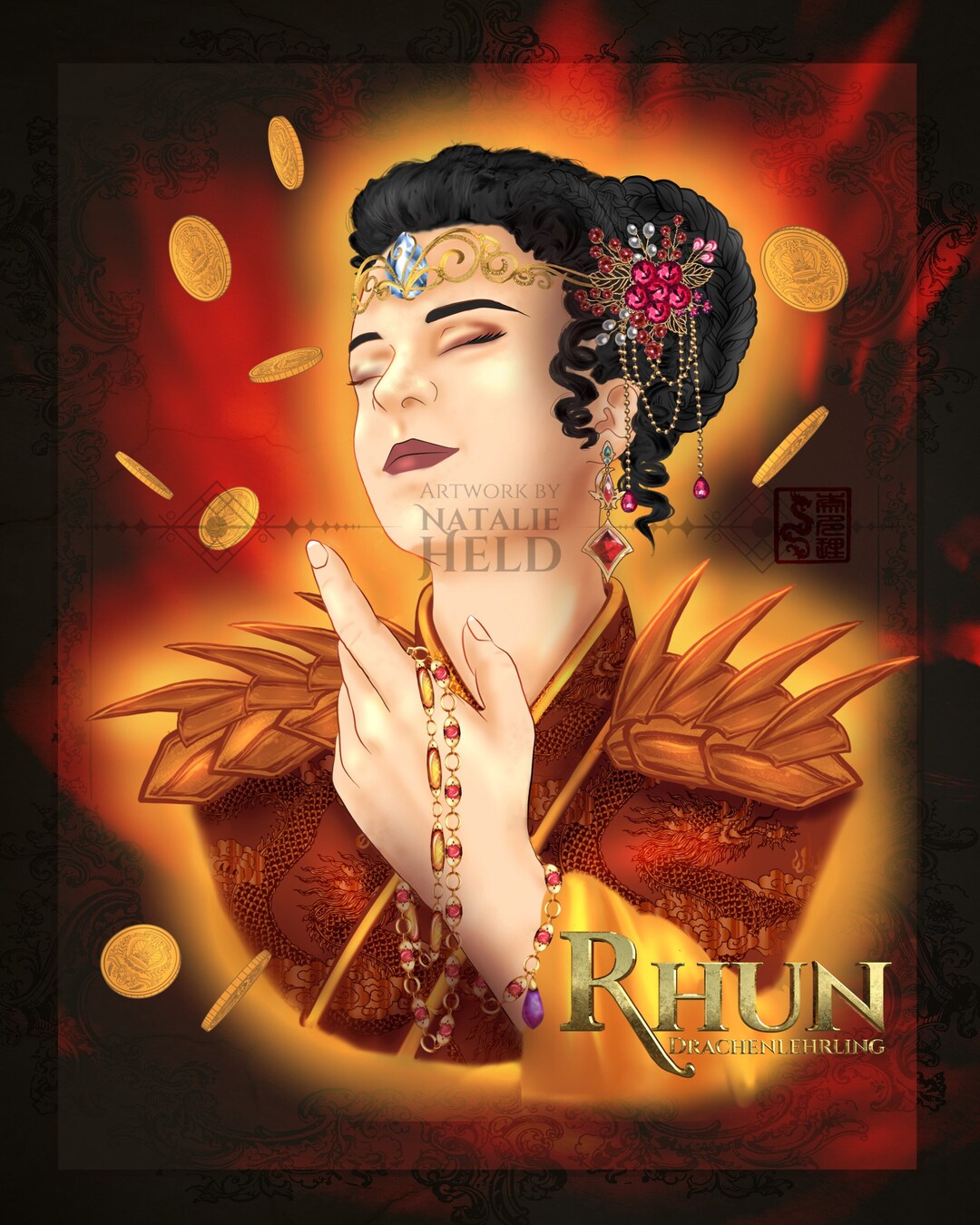 Art Print Signed Motif prosperity 20x25cm 350g Paper Foil-laminated ...