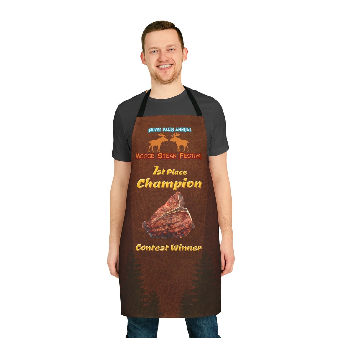 Tough Rugged BBQ Apron, Moose Steak Festival Winner - Etsy