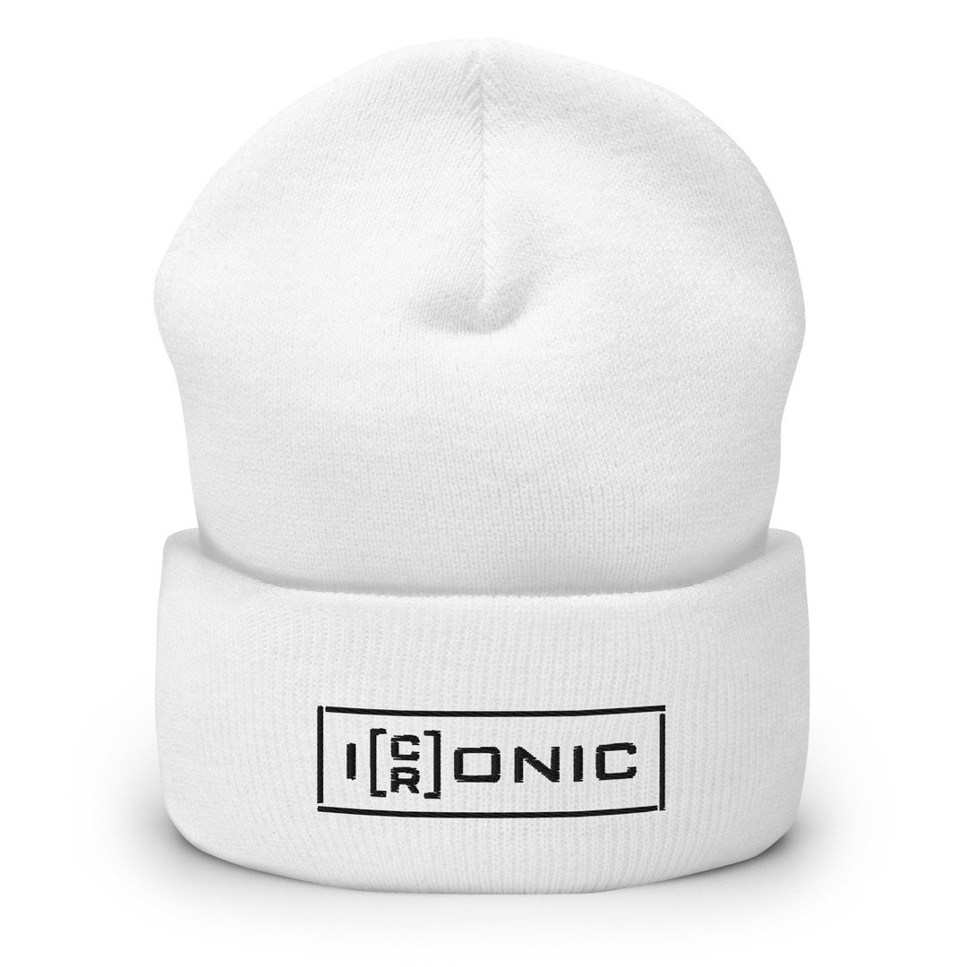 Ironic Iconic Hat Sarcastic Wordplay Beanie Cool Statement Hat Trendy ...