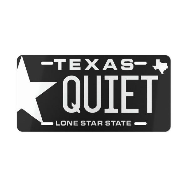 Quiet License Plate - Etsy
