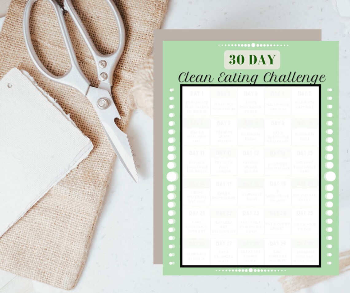 30 Day Clean Eating Challenge, Healthy Eating and Living, Eat the Right ...