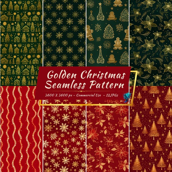 Gold Foil Digital Paper - Etsy