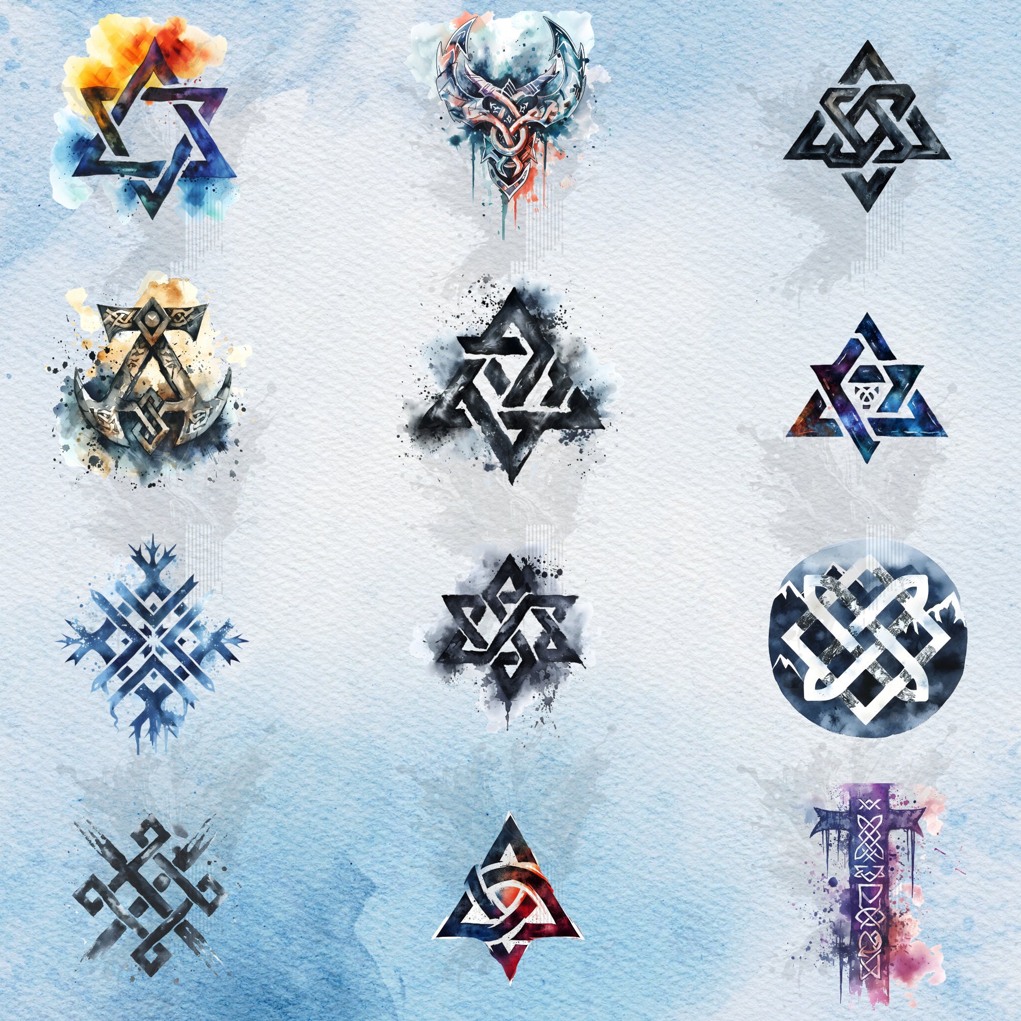 Nordic Symbols PNG Clipart Collection Viking Warriors, Ancient Norse ...