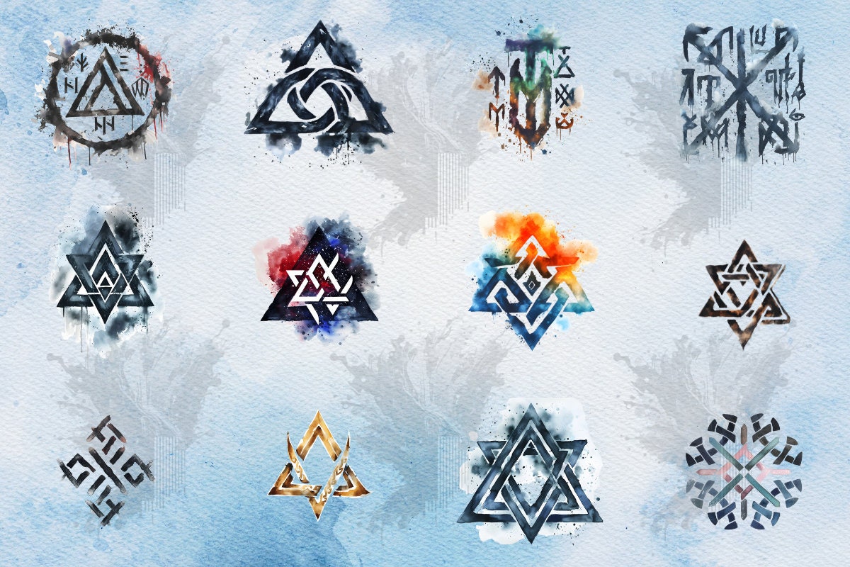 Nordic Symbols PNG Clipart Collection Viking Warriors, Ancient Norse ...