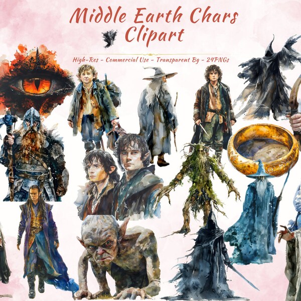 Middle Earth Characters - Etsy