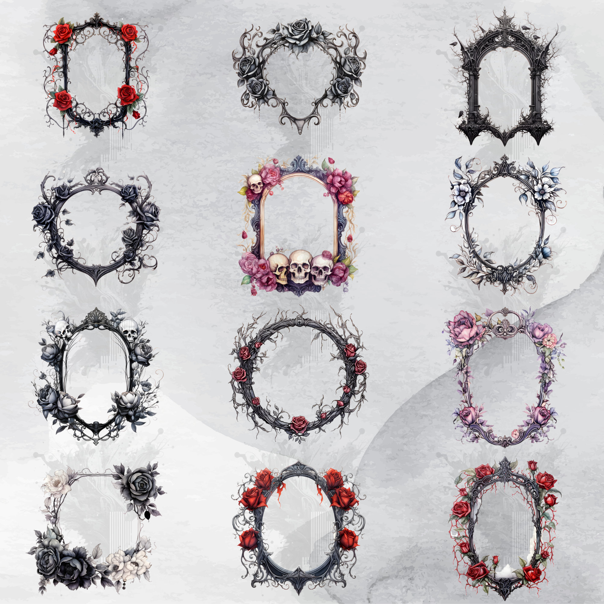 Gothic Frames PNG Clipart Collection Vintage, Victorian Elegant Frames ...