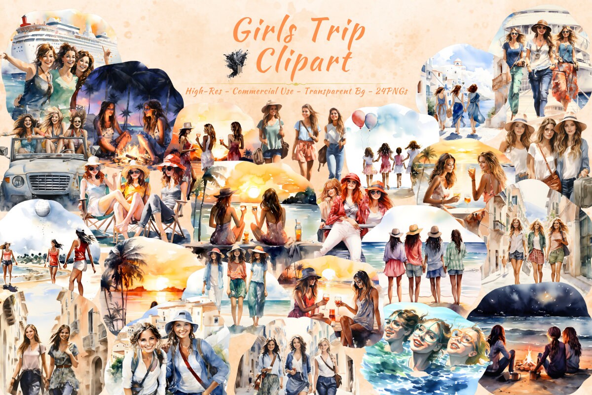 Girls Trip SVG PNG Collection Summer, Girls Trip, Girls Weekend, Best ...