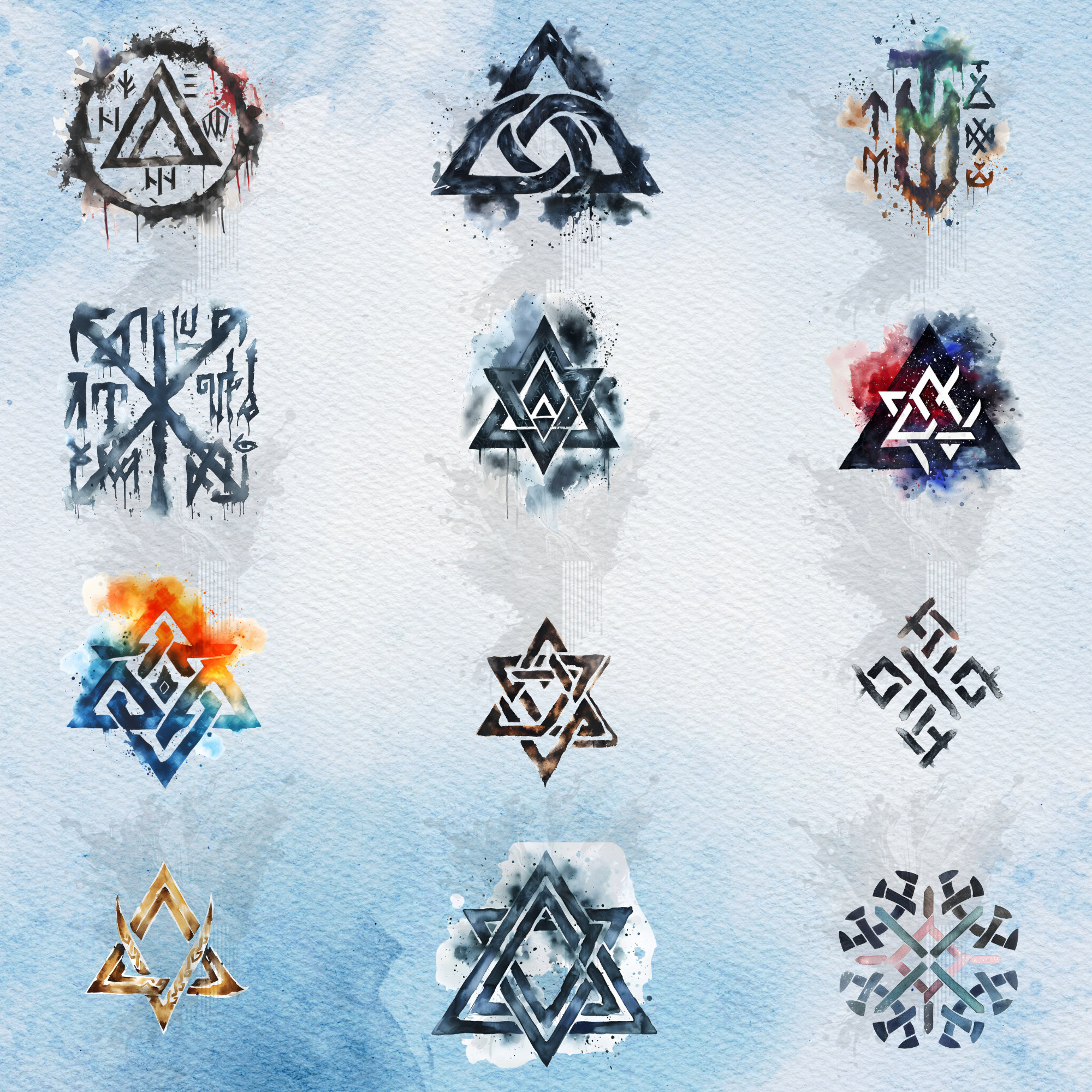 Nordic Symbols PNG Clipart Collection Viking Warriors, Ancient Norse ...