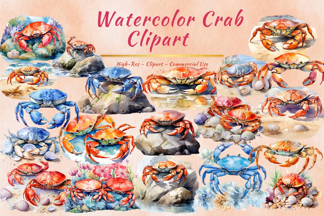 Crab PNG Clipart Collection Cute Animal Images for Summer Themed ...