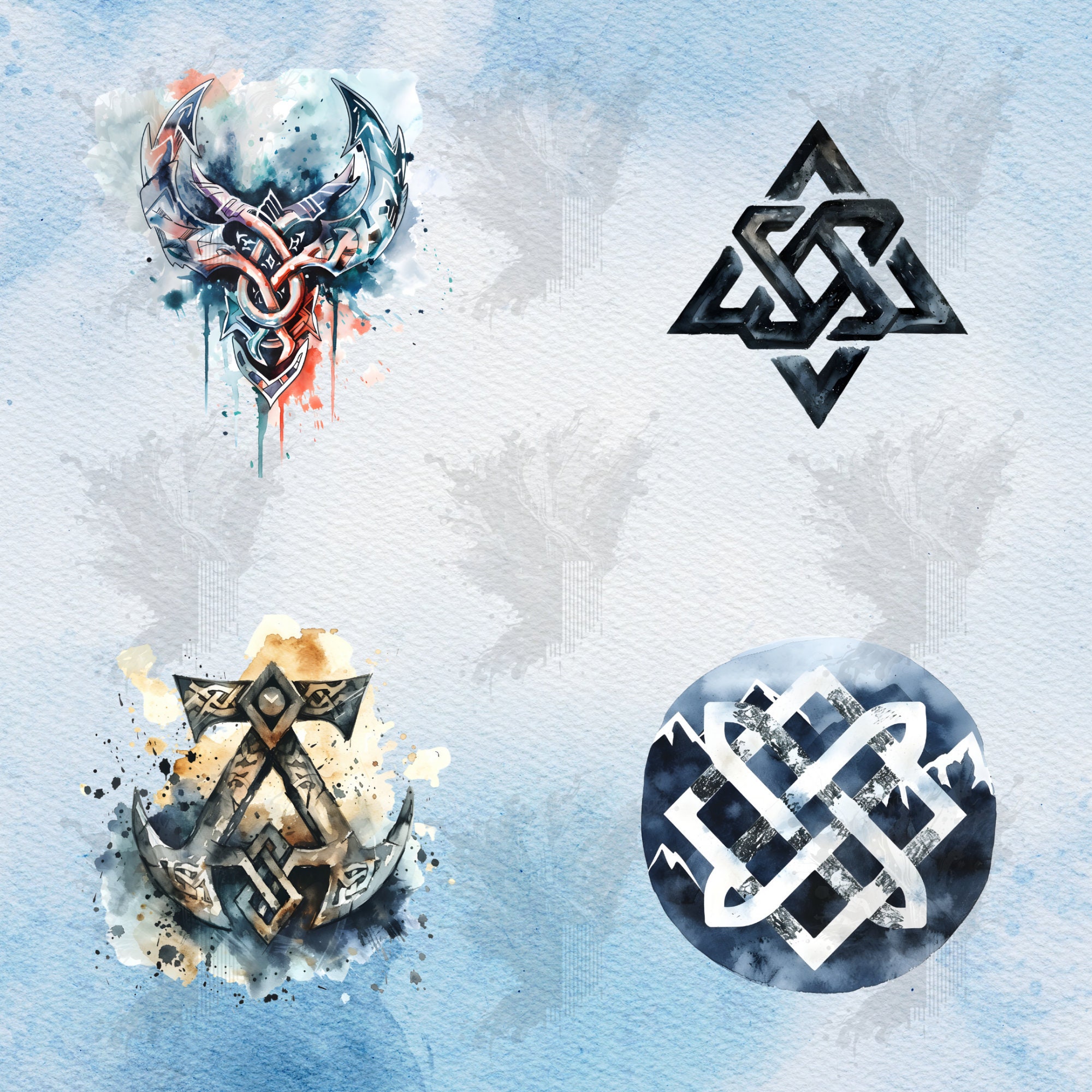 Nordic Symbols PNG Clipart Collection Viking Warriors, Ancient Norse ...