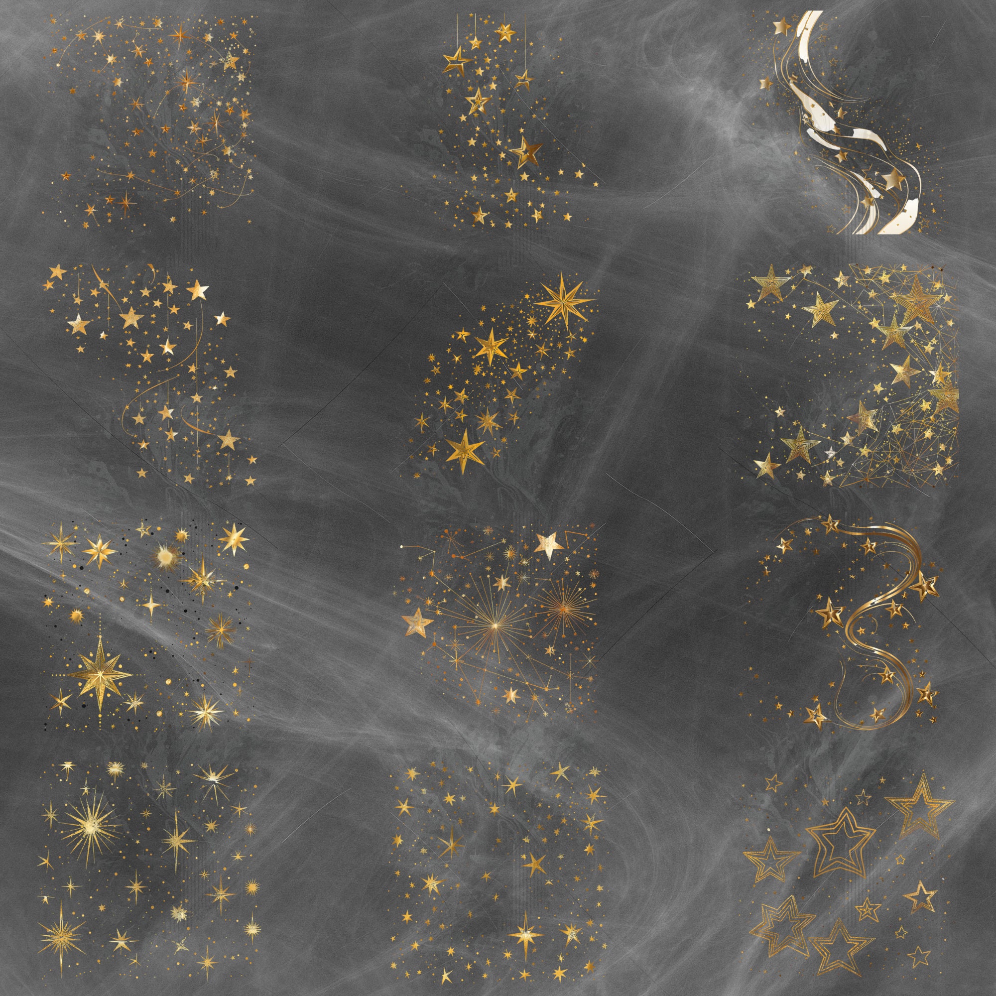 Golden Star Overlay Clipart Collection Transparent Star Map PNG Images ...