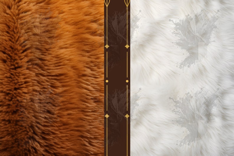 Luxury Animal Fur Digital Paper Pack Wool Fur Backgrounds - Etsy