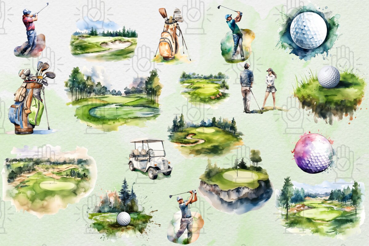 Golf SVG PNG Collection Golfing, Golf Course, Golf Ball, Golf Club ...