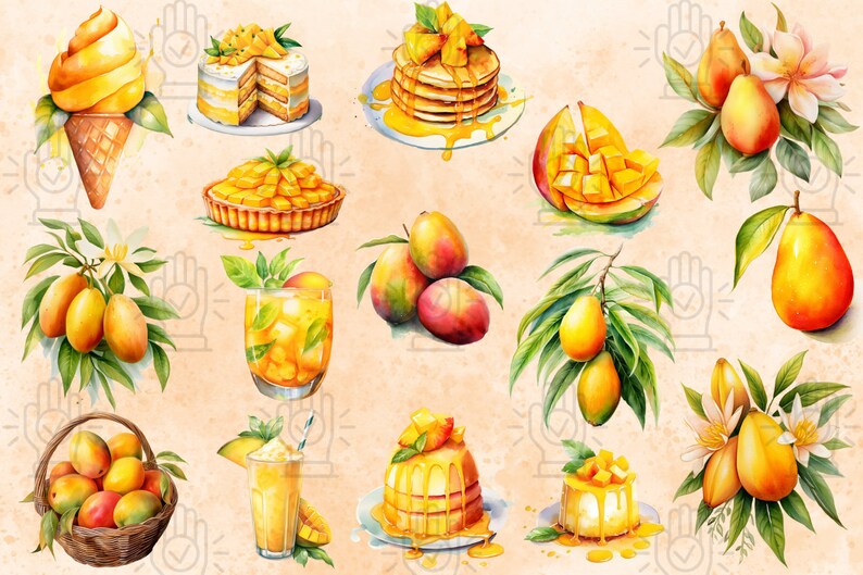 Mango SVG PNG Collection Fruit, Tropical, Summer, Food Clipart Bundle ...
