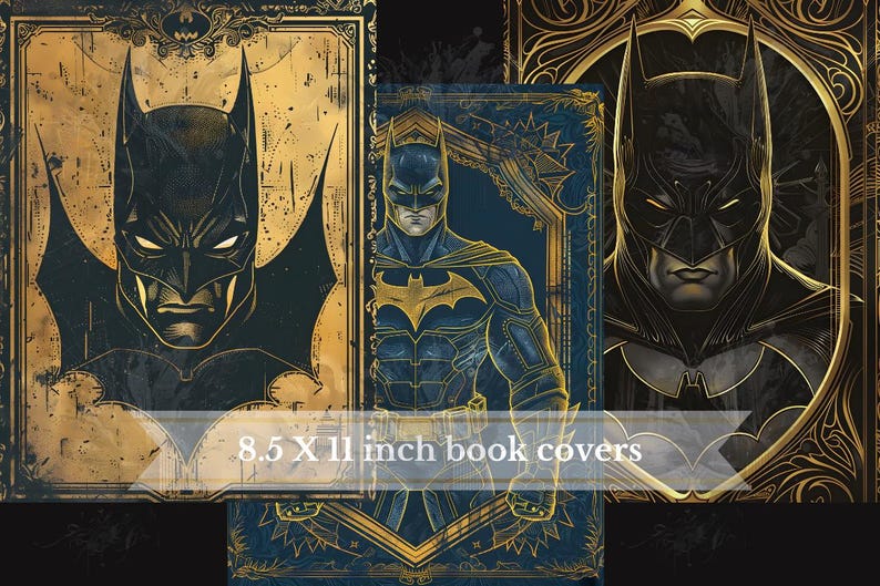 Techie Superhero Book Covers Digital Prints Grimoire Cover Pages and ...
