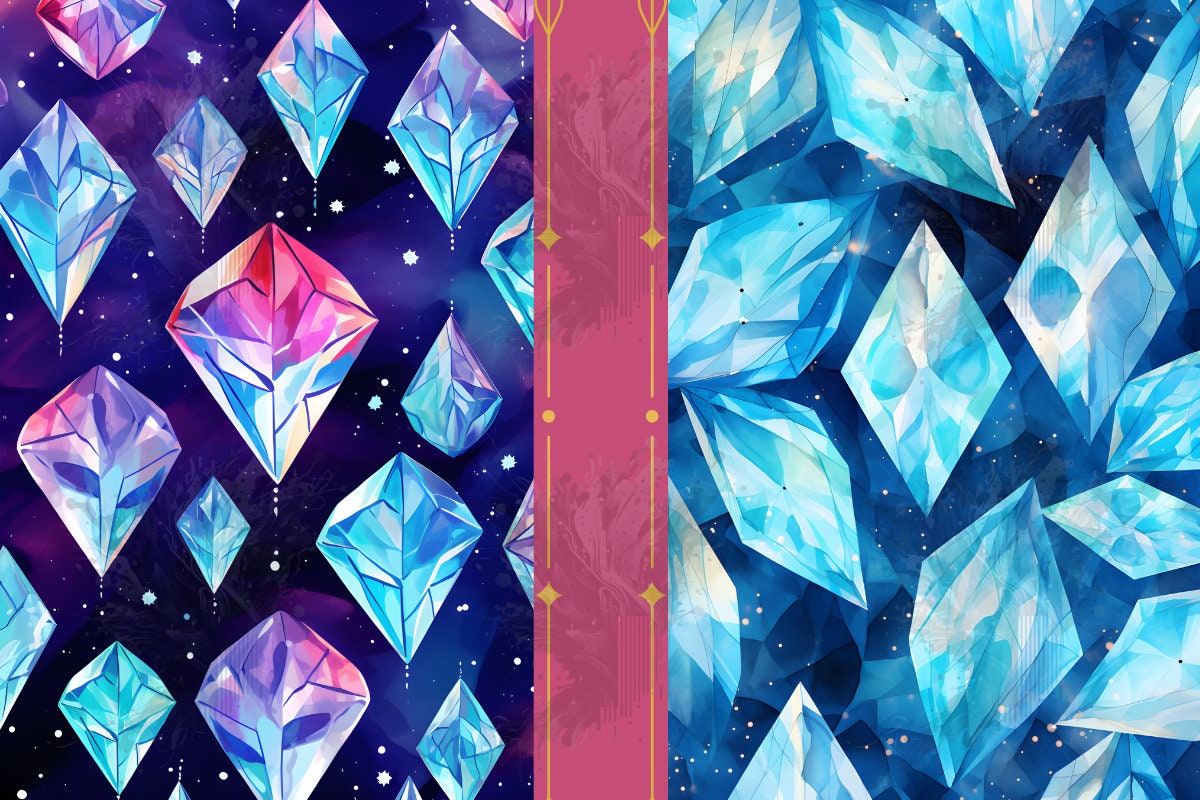 Diamond Glam Digital Paper Pack Luxurious Shining Backgrounds - Etsy
