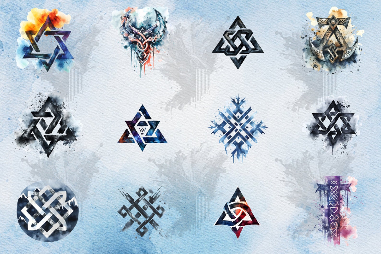 Nordic Symbols PNG Clipart Collection Viking Warriors, Ancient Norse ...