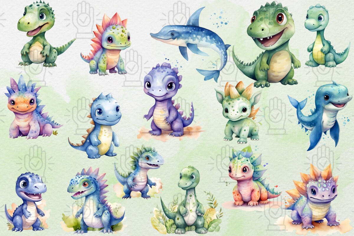 Dinosaur SVG PNG Collection Dino, Dinosaur Birthday, Baby Dinosaur ...