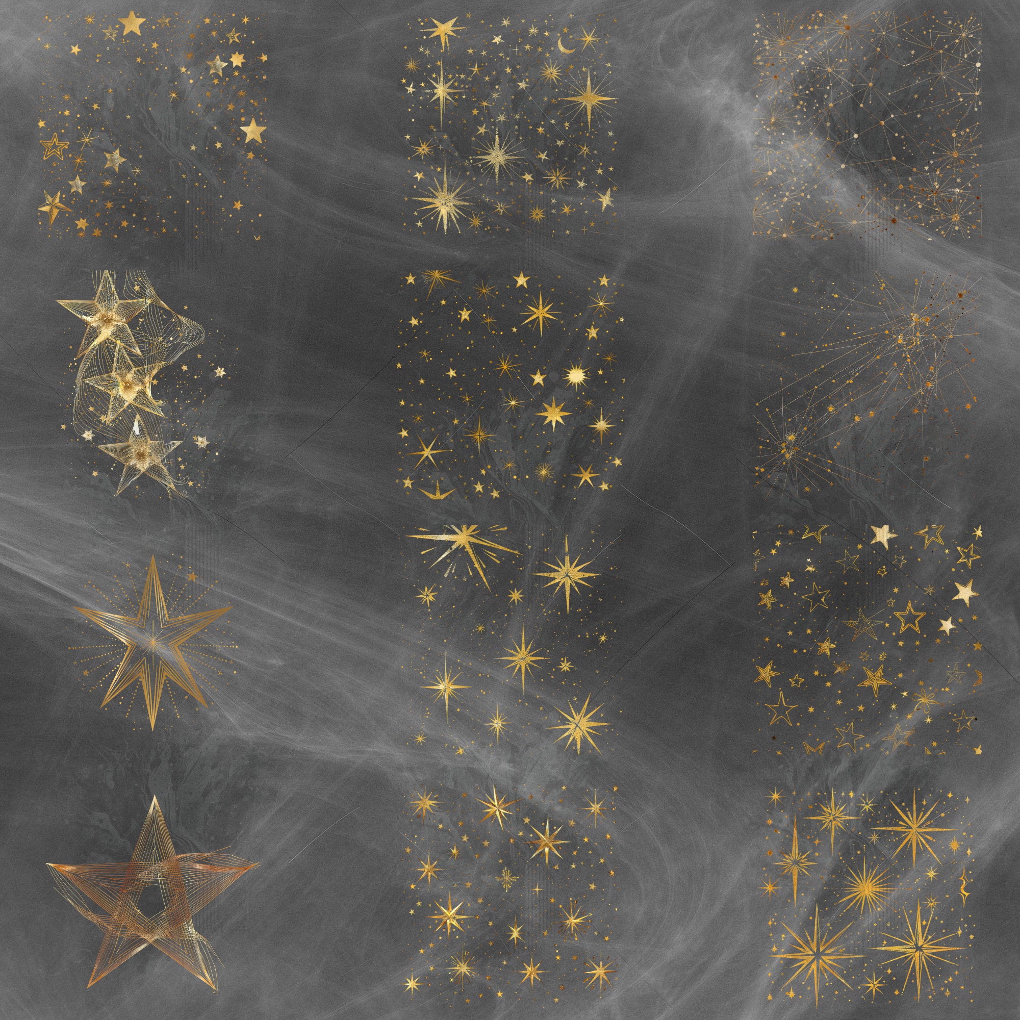 Golden Star Overlay Clipart Collection Transparent Star Map PNG Images ...