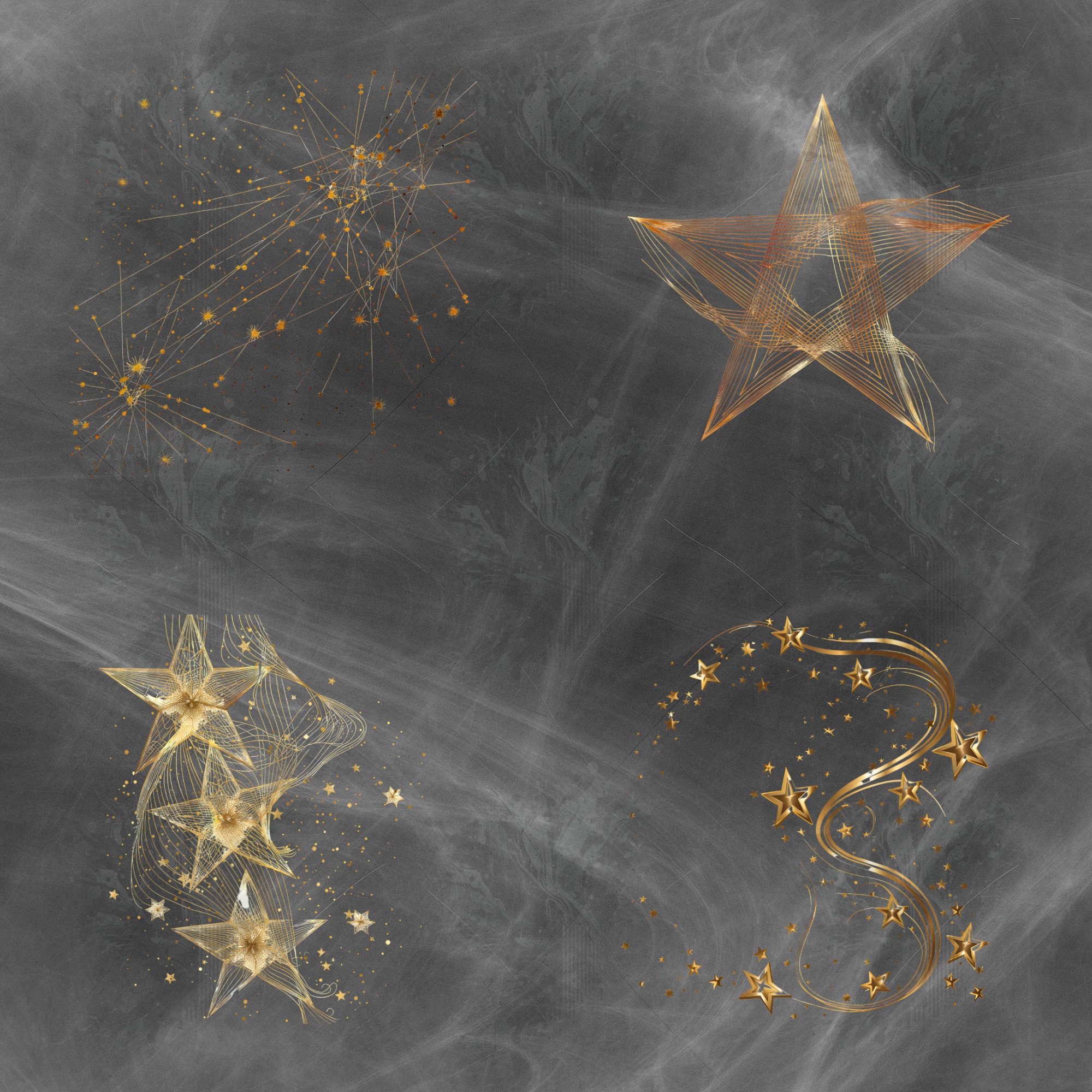 Golden Star Overlay Clipart Collection Transparent Star Map PNG Images ...