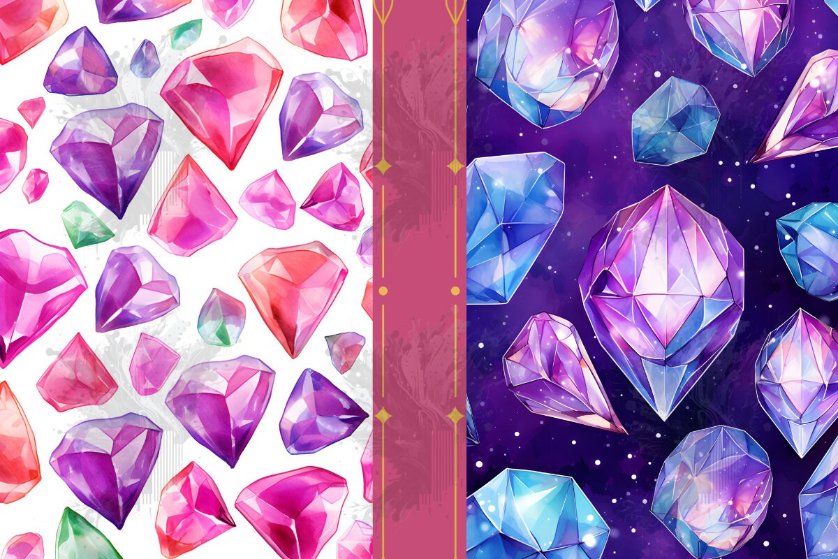Diamond Glam Digital Paper Pack Luxurious Shining Backgrounds - Etsy