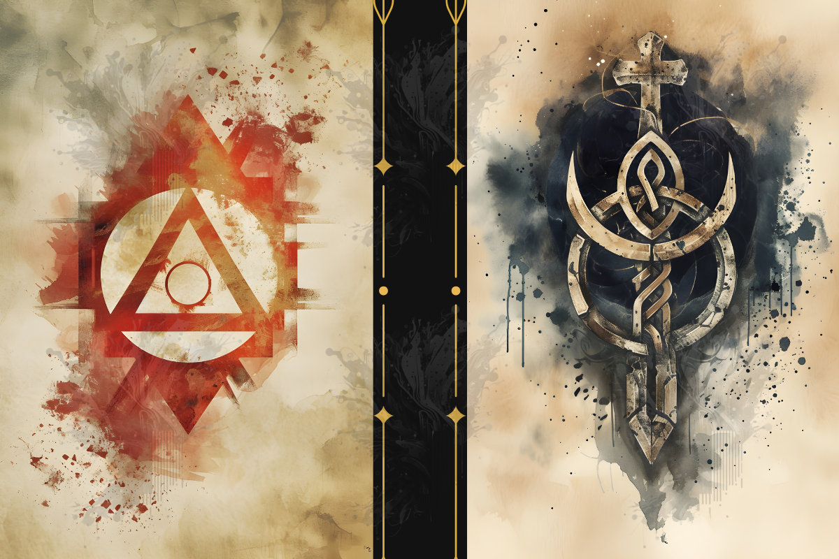 Mystical Nordic Symbols Digital Paper Collection Norse Backgrounds - Etsy