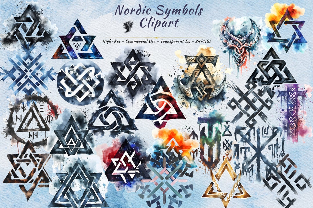 Nordic Symbols PNG Clipart Collection Viking Warriors, Ancient Norse ...