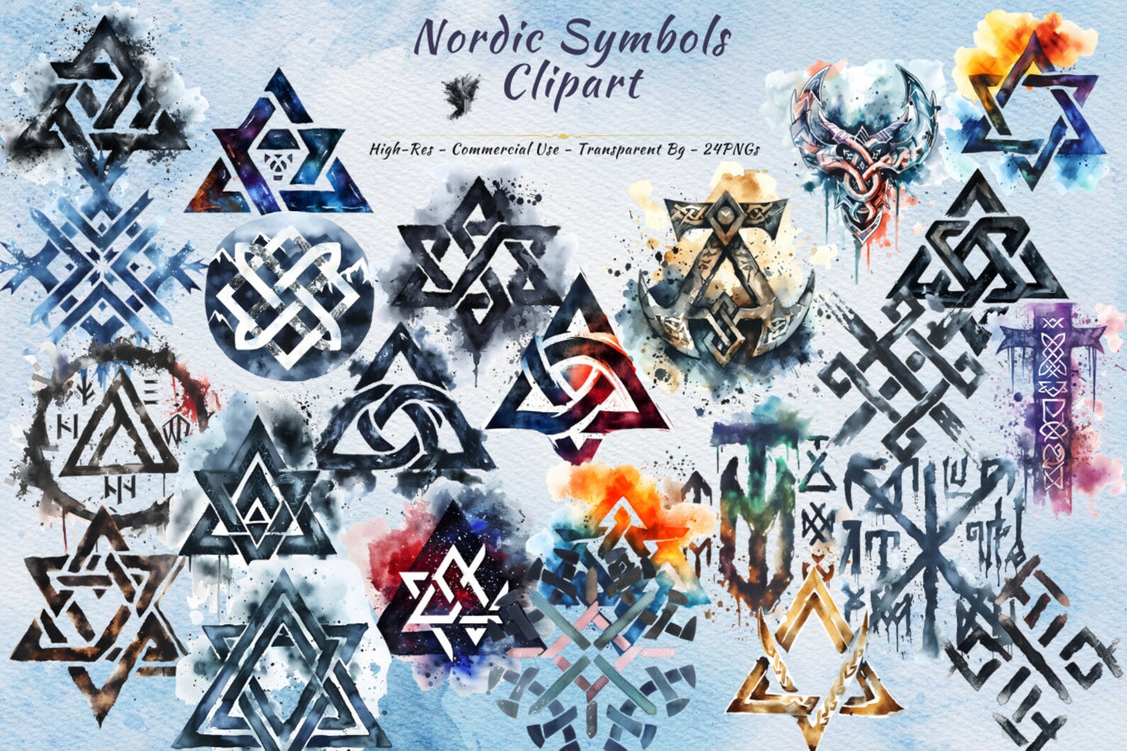 Nordic Symbols PNG Clipart Collection Viking Warriors, Ancient Norse ...