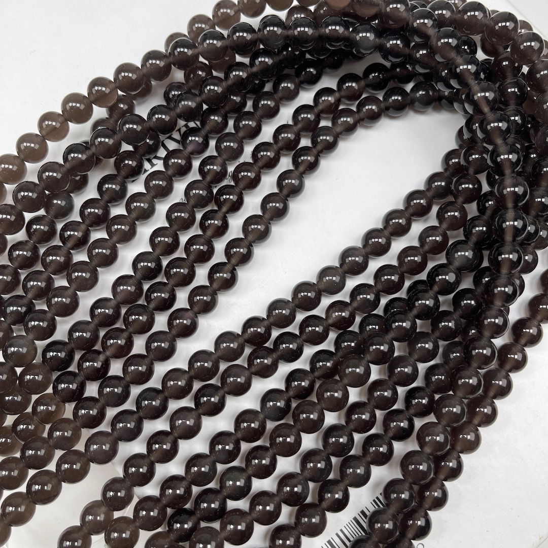 Apache Tear Beads: Polished Round Crystal DIY Jewelry Beads - Etsy