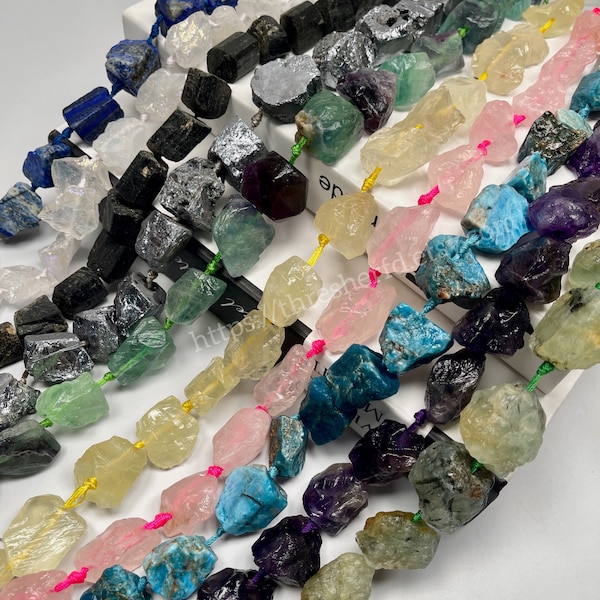 Raw Gemstone Jewelry - Etsy