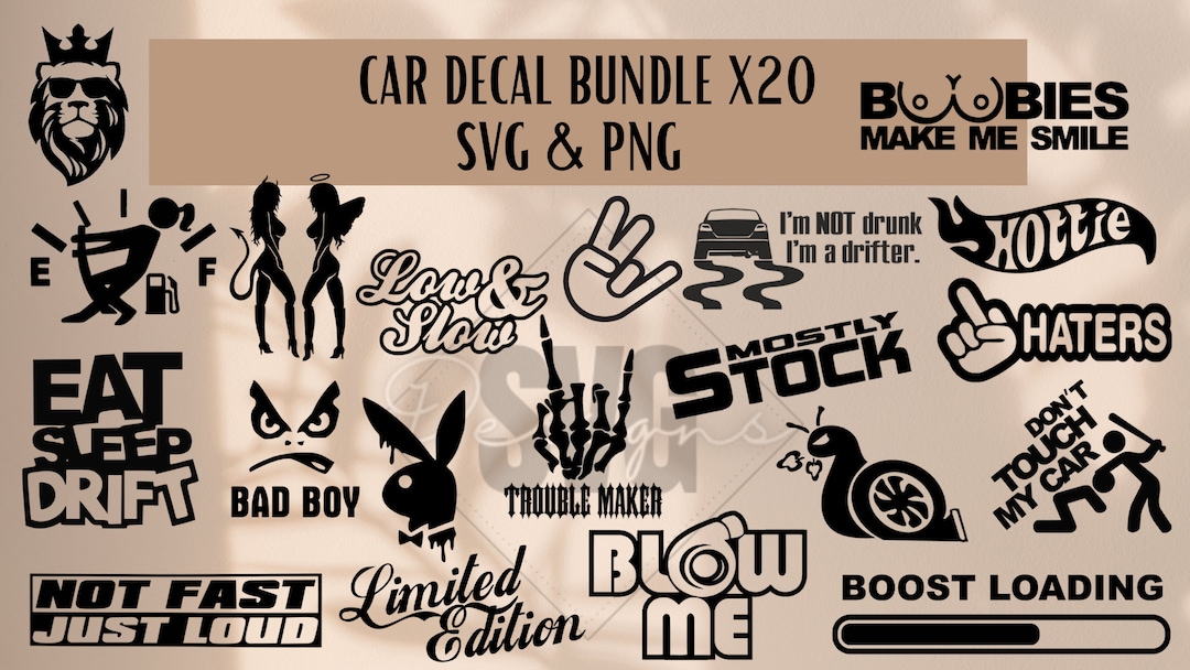 Car SVG Bundle-laptop Decal-svg Bundle-svg Downloads-car Window ...