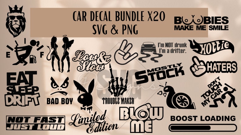 Car SVG Bundle-laptop Decal-svg Bundle-svg Downloads-car Window ...