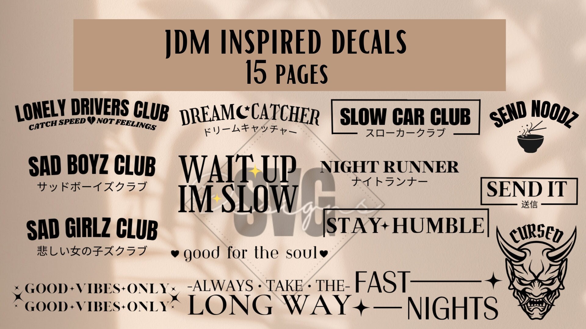 Jdm Inspired Svg Bundle-jdm Decals Svg-car - Etsy UK