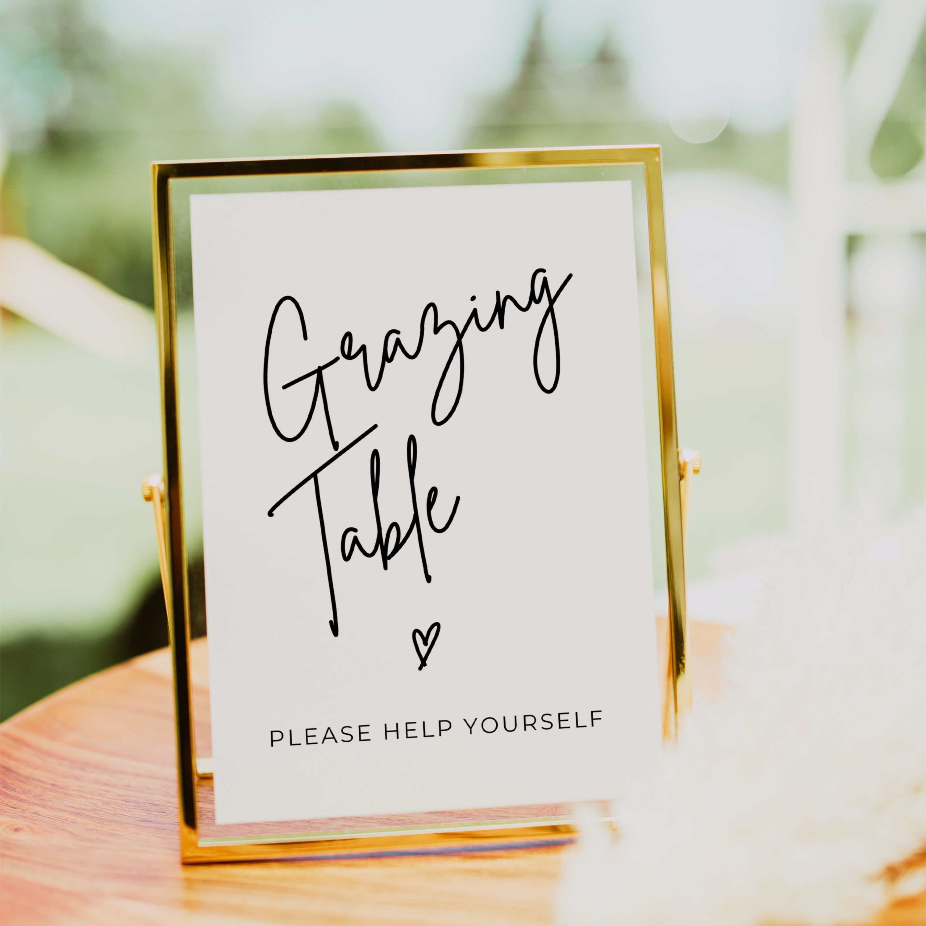Grazing Table Sign, Wedding Platter Sign, Wedding Food Sign, Wedding ...