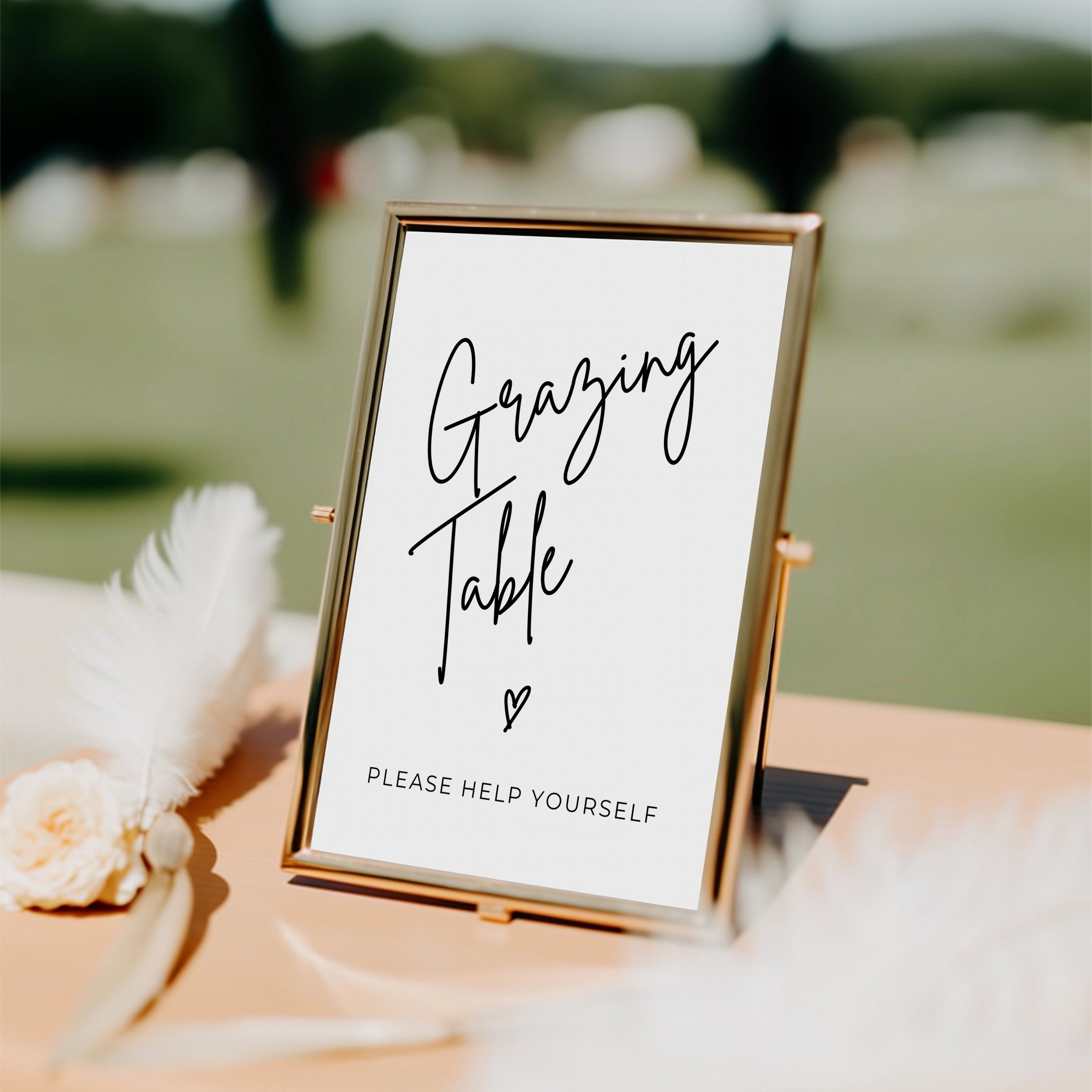 Grazing Table Sign, Wedding Platter Sign, Wedding Food Sign, Wedding ...