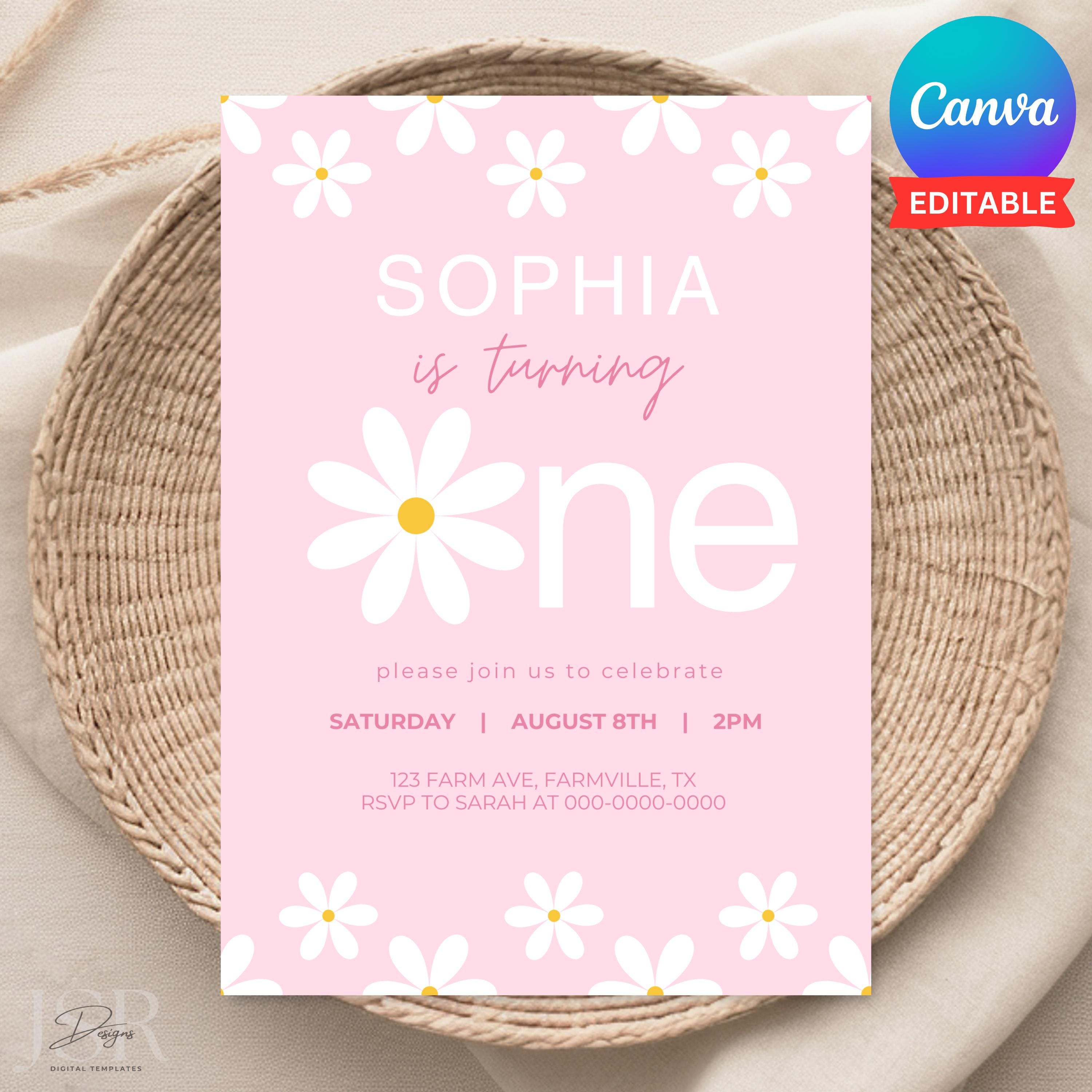 First Birthday 1st Birthday Invitation 1st Party Invitation Kids 1st ...