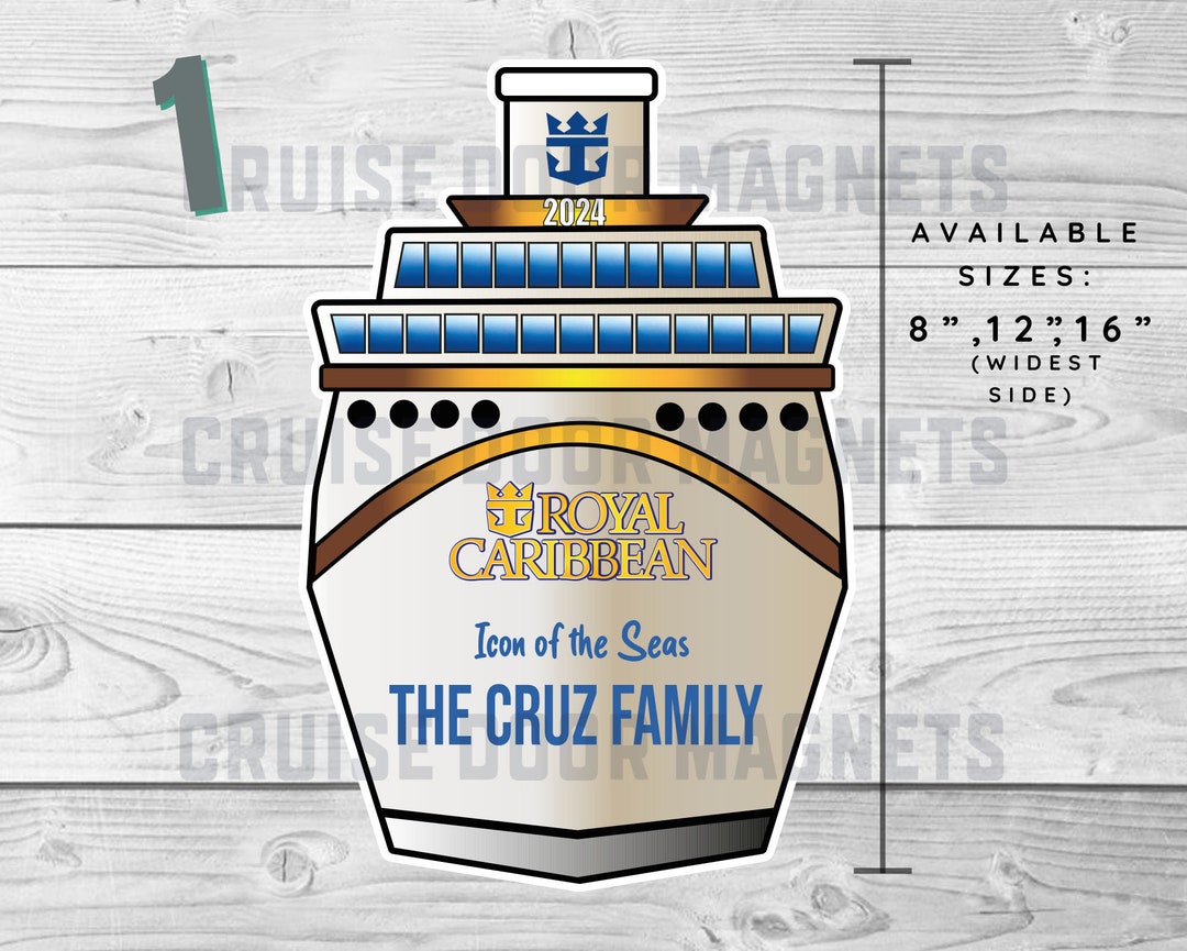 Personalized Royal Caribbean Cruise Door Magnet: Family Vacation Sign ...
