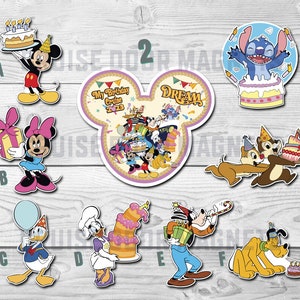 Happy Birthday Custom Disney Magnet - Personalized Magnet , Mickey ...