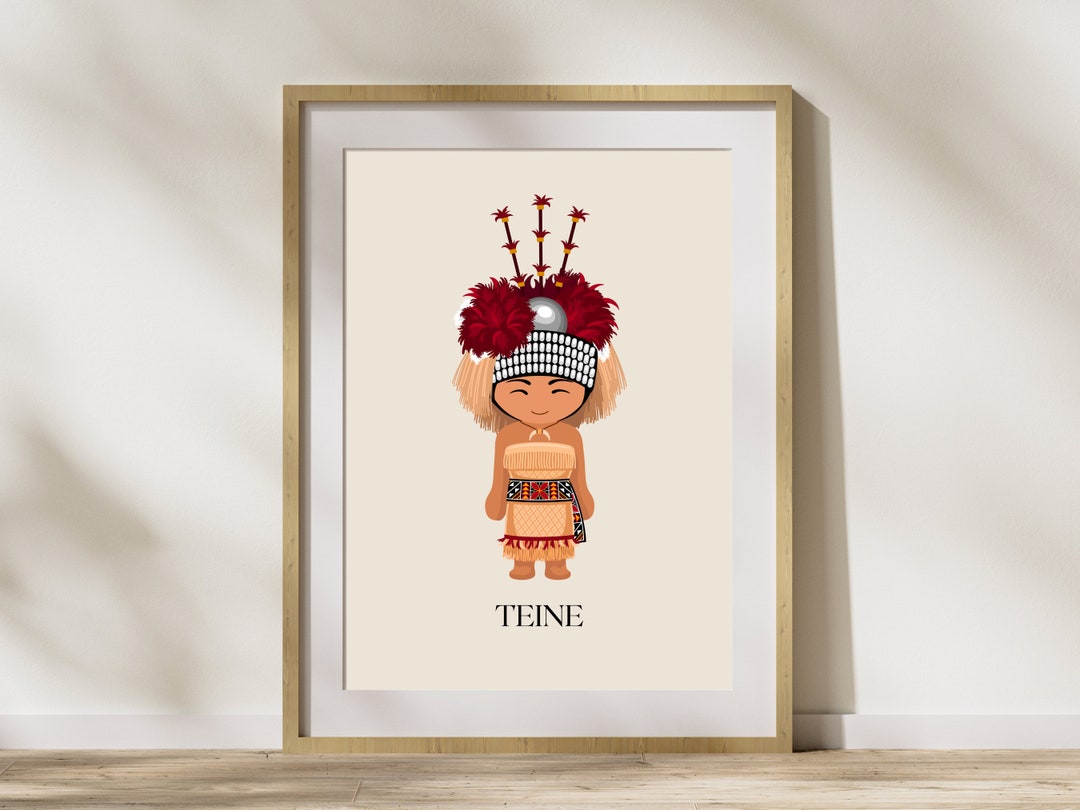 Samoan Girl With Tuiga Digital Art Print "teine", Digital Download ...