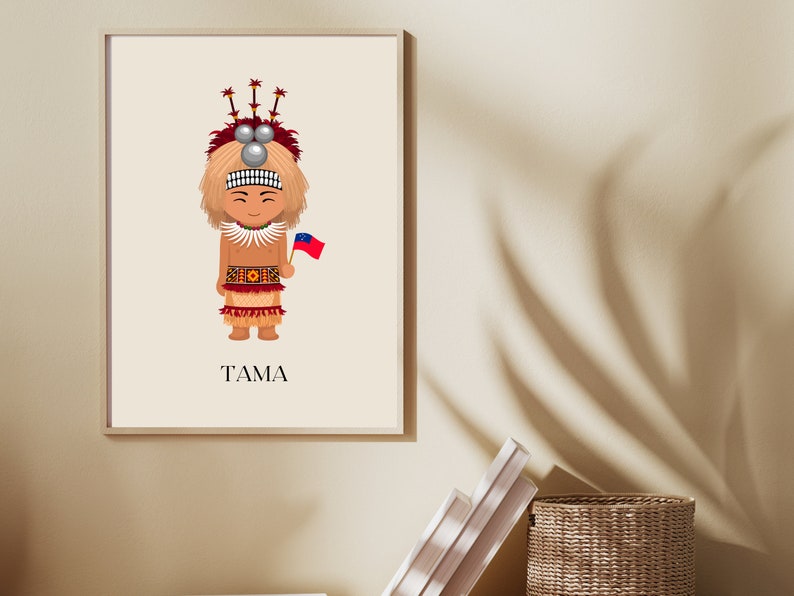 Samoan Boy Art Print "tama", Digital Download, Polynesian Child ...